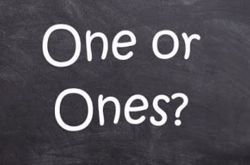 İngilizce'de One ve Ones nedir? Farkı nedir? Nasıl kullanılır